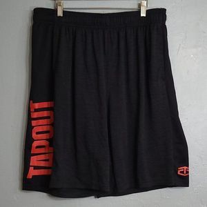 Tapout | Shorts | Tapout Mens Moisture Control Black And Red Shorts With Leg Logos Size Xl ...